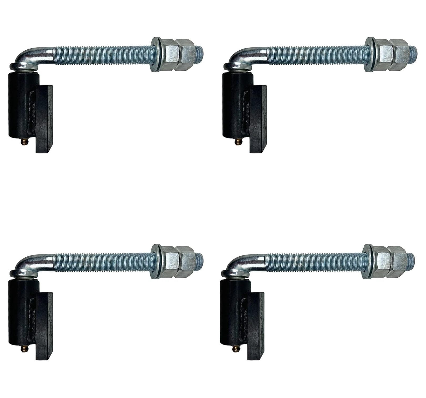 5/8" Inch J-Bolt Gate Hinge – 6” Inch Length - Adjustable Gate Hinges ...