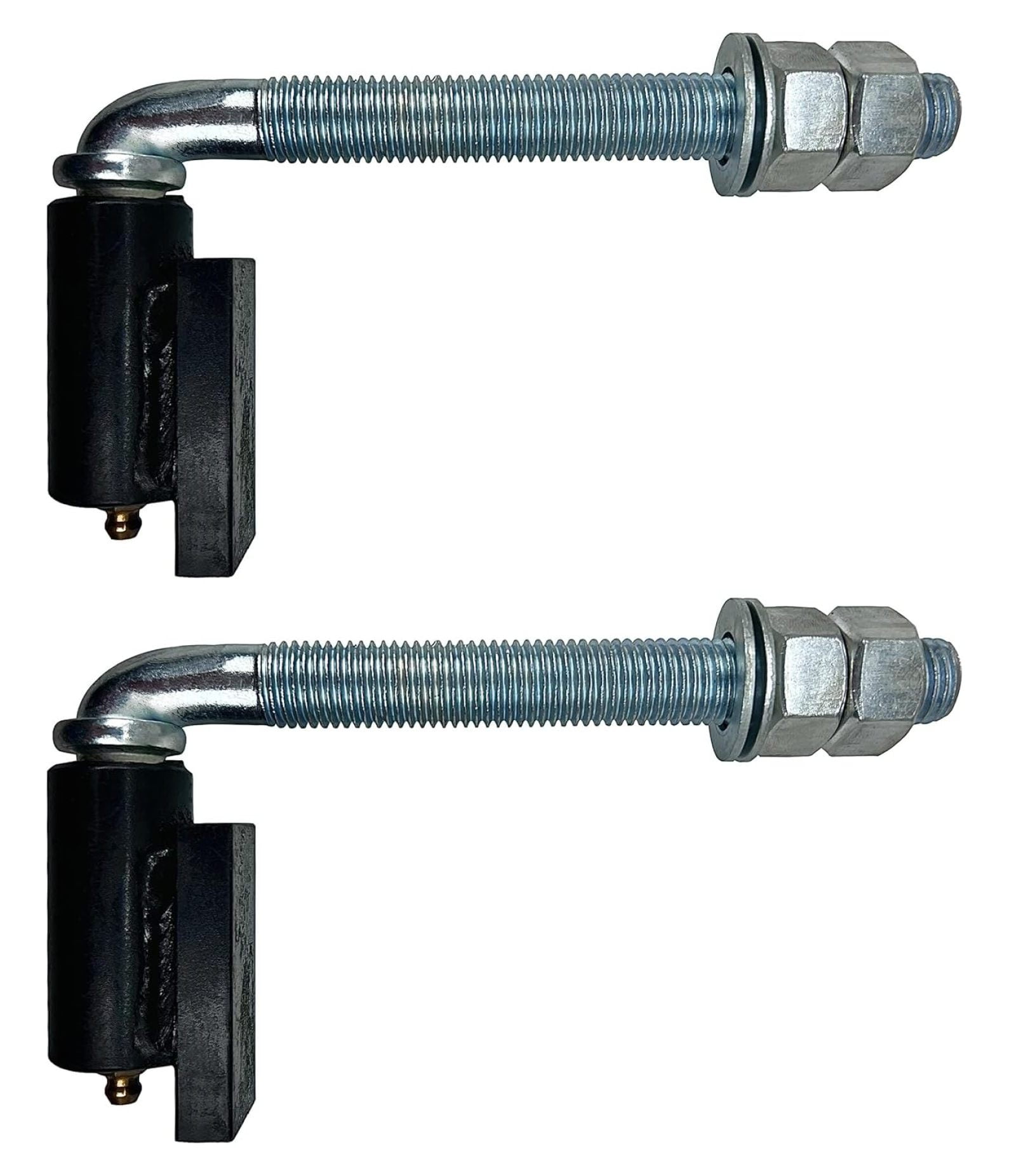 5/8" Inch J-Bolt Gate Hinge – 6” Inch Length - Adjustable Gate Hinges ...