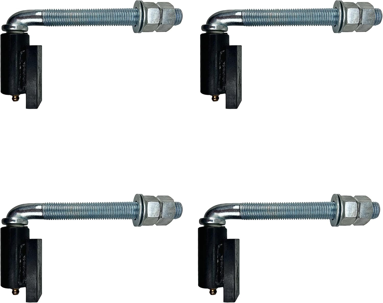 5/8" Inch J-Bolt Gate Hinge – 6” Inch Length - Adjustable Gate Hinges ...