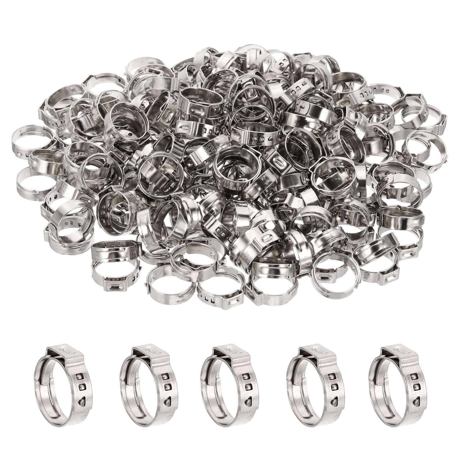 PEX Crimp Rings Single Ear Hose Clamps Stainless Steel Cinch Crimp Ring ...