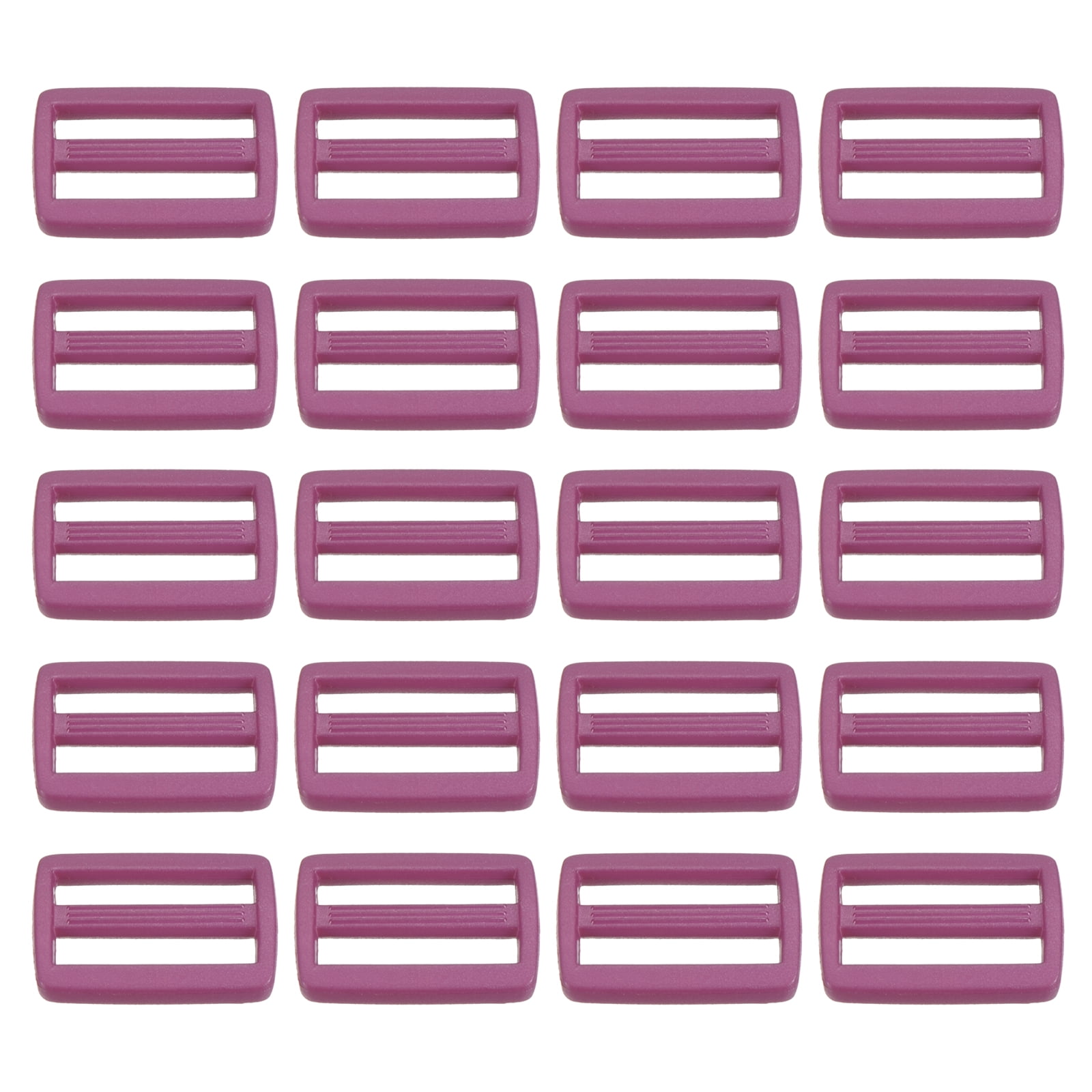 5/8 Inch Tri-Glide Slide Buckles Webbing Strap Fastener, Purple, 100 ...