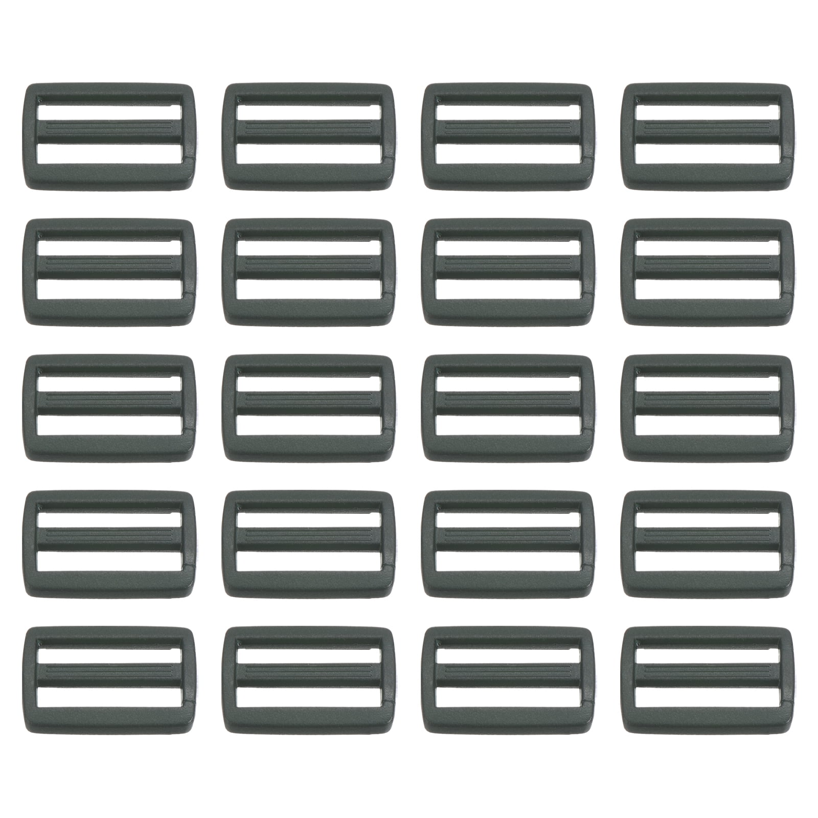 5/8 Inch Tri-Glide Slide Buckles Webbing Strap Fastener, Sea Green, 100 ...