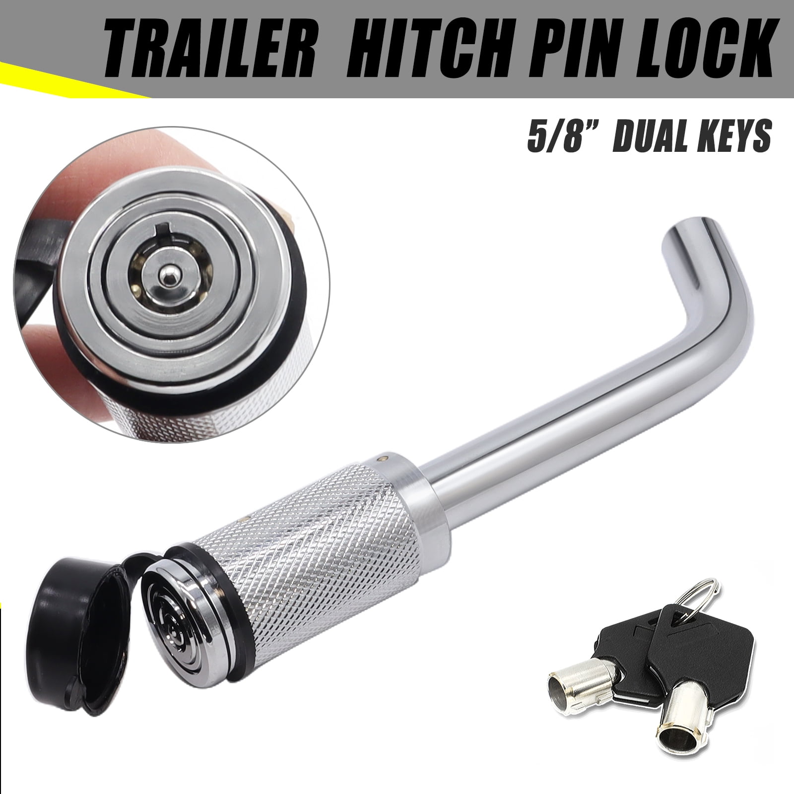 AUTOXBERT Upgrade 5/8" Bent Hitch Pin Lock RV Truck Trailer Tow ...