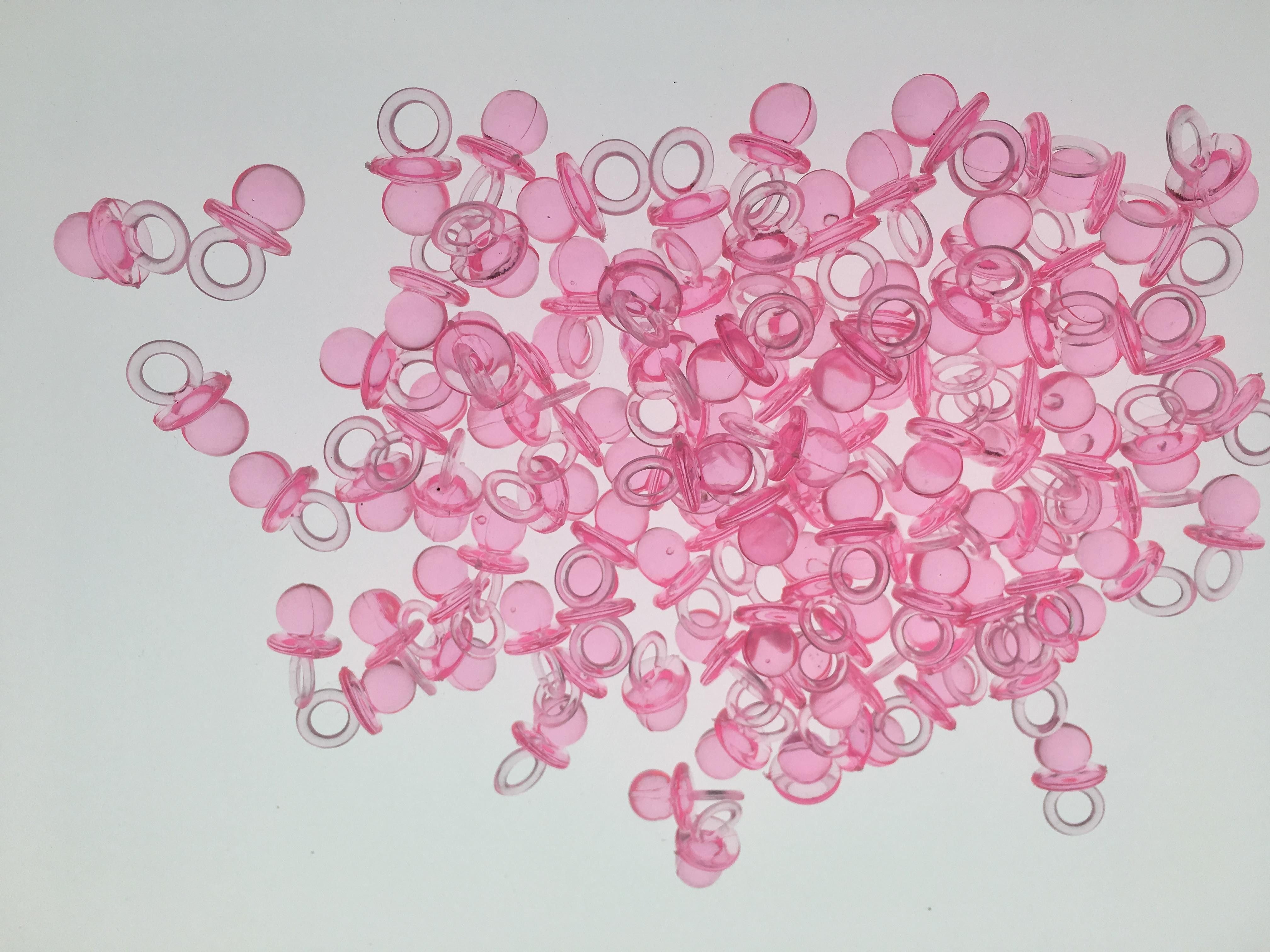 CalCastle Craft Mini Clear Pacifiers, Baby Shower Favors, 144 Pieces, 5 ...
