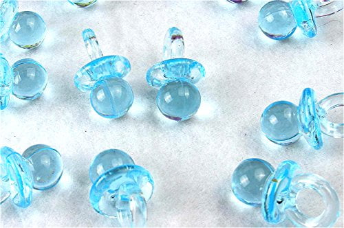 5/8" Mini Clear Pacifiers Baby Shower Game Party Decoration Favors Blue ...