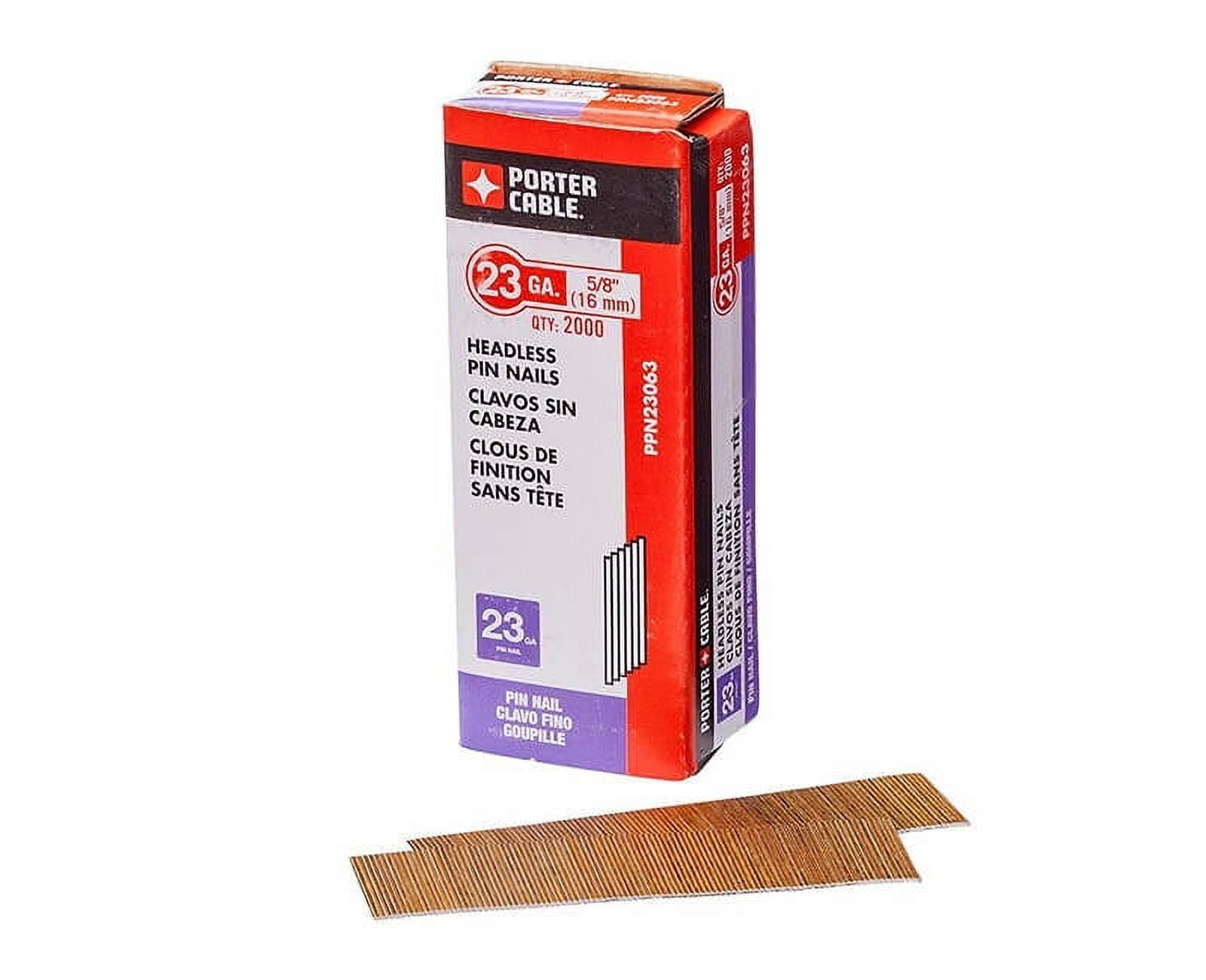 5/8 Pin Nails - 23 Gauge 2000 Pack - Walmart.com