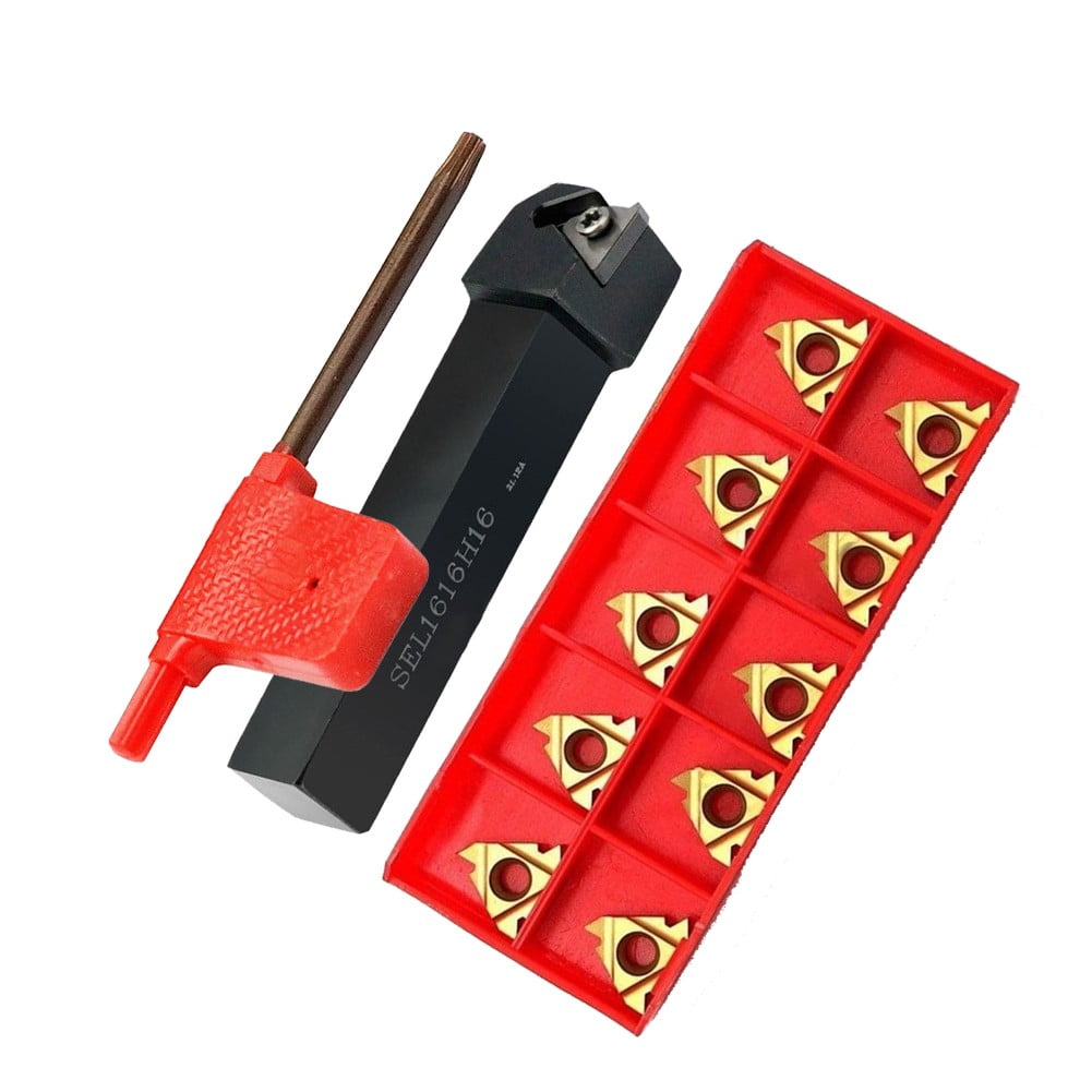 5/8\" SEL1616H16 Lathe Threading Turning Tool Holder+ 16IR AG60 Carbide ...