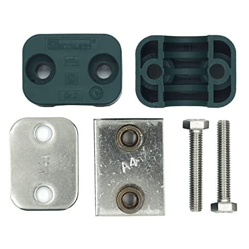 5/8'' Tube Size Standard Series Clamp, Polypropylene with Stainless Steel 316 Plated Hardware ...