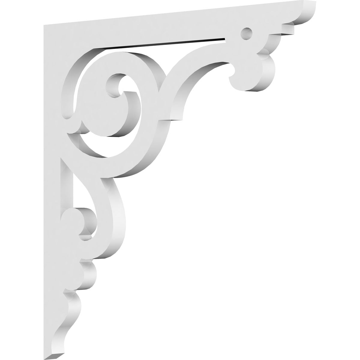 5/8"W X 12"D X 12"H Hurley Architectural Grade PVC Bracket - Walmart.com
