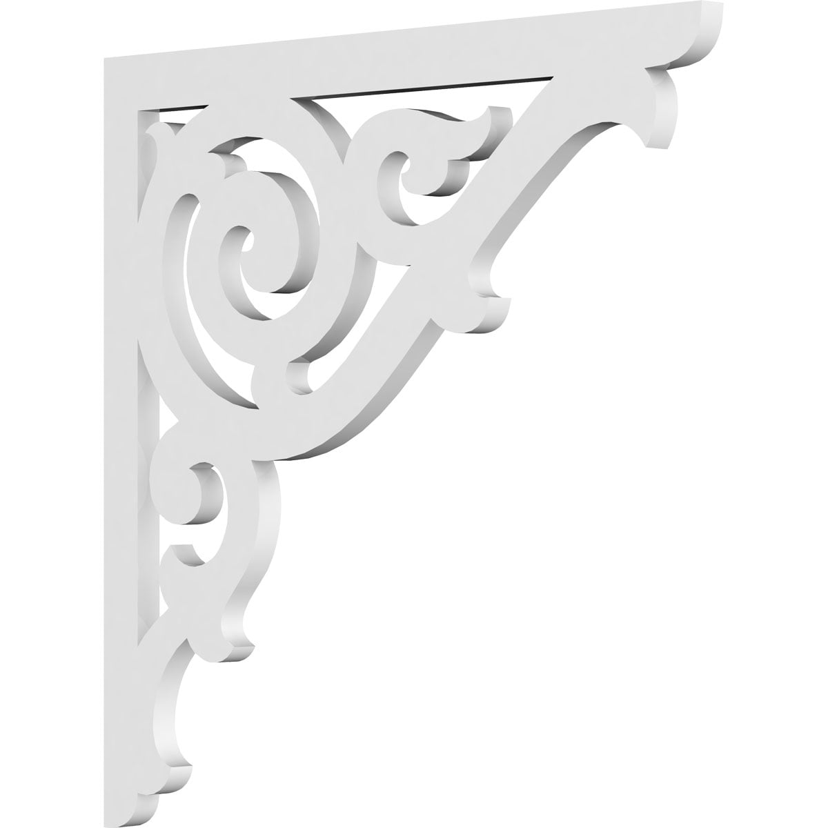 5/8"W X 16"D X 16"H Athens Architectural Grade PVC Bracket - Walmart.com