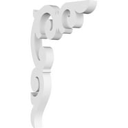 2"W x 12"D x 12"H Standard Landon Architectural Grade PVC Bracket ...