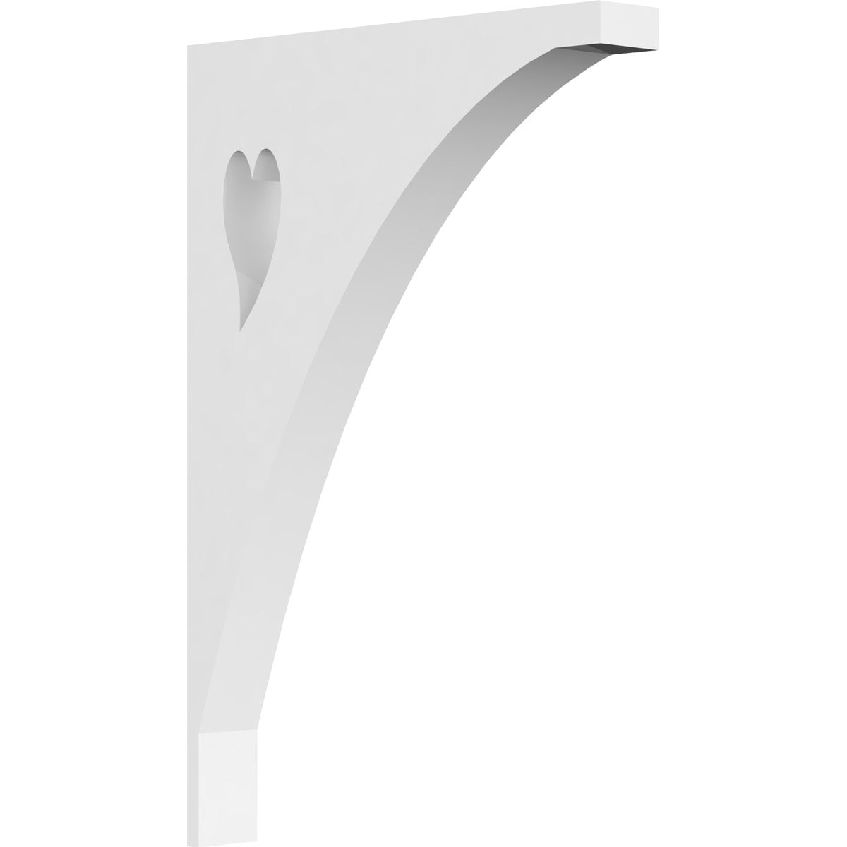 5/8"W X 4"D X 6"H Winston Architectural Grade PVC Bracket - Walmart.com