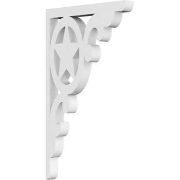 3"W x 36"D x 36"H Standard Thorton Architectural Grade PVC Bracket with ...