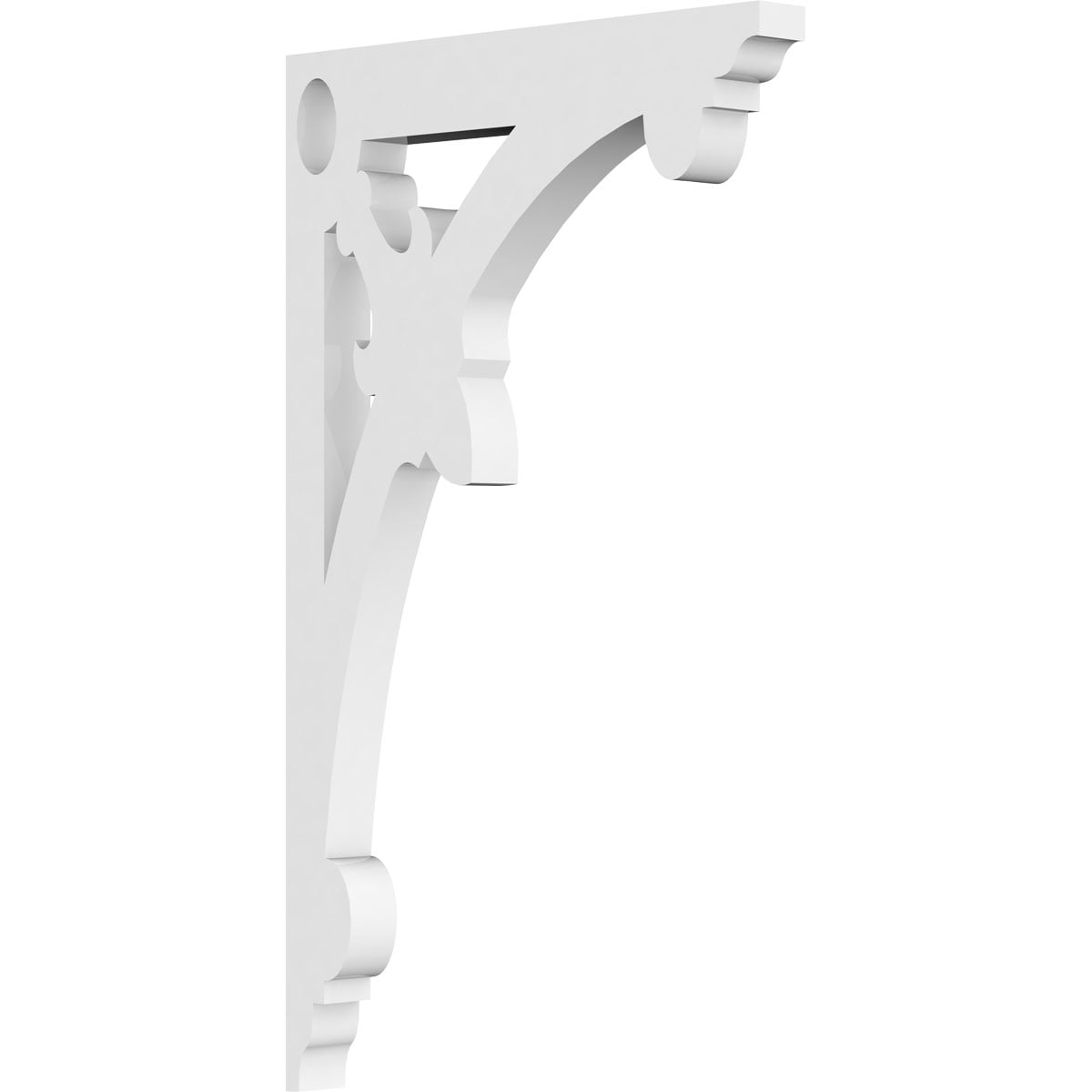 5/8"W X 6"D X 10"H Sellek Architectural Grade PVC Bracket - Walmart.com