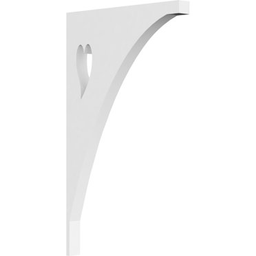 5"W x 36"D x 36"H Standard Merced Architectural Grade PVC Bracket with ...