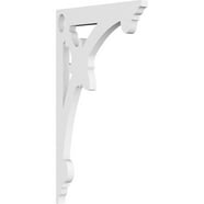 5"W x 16"D x 16"H Standard Traditional Architectural Grade PVC Bracket ...