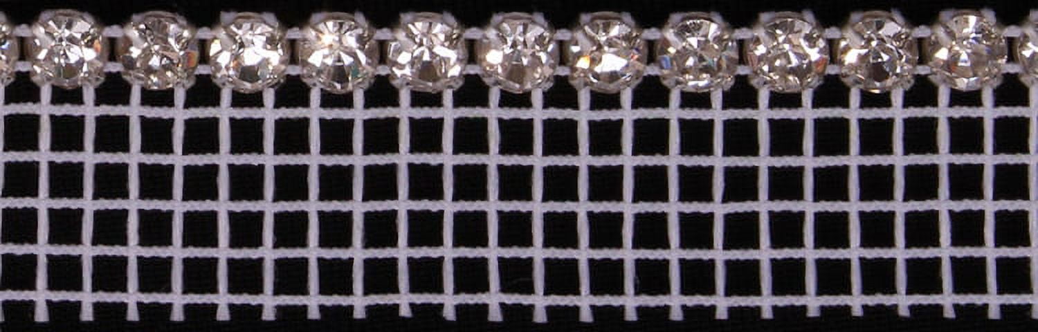 5/8" Wide Faux Rhinestone Trim - Single Row of Faux Rhinestones on ...