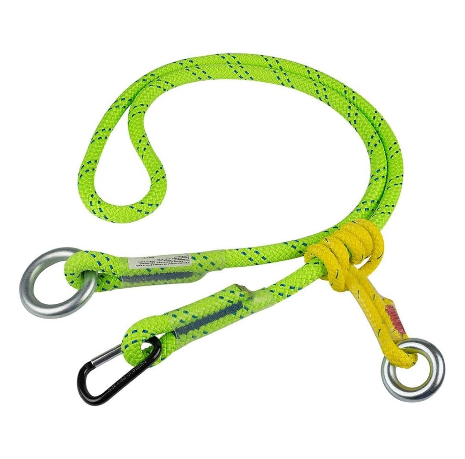 5/8" X 10' Adjustable Friction Saver with Accessory Carabiner Rope ...