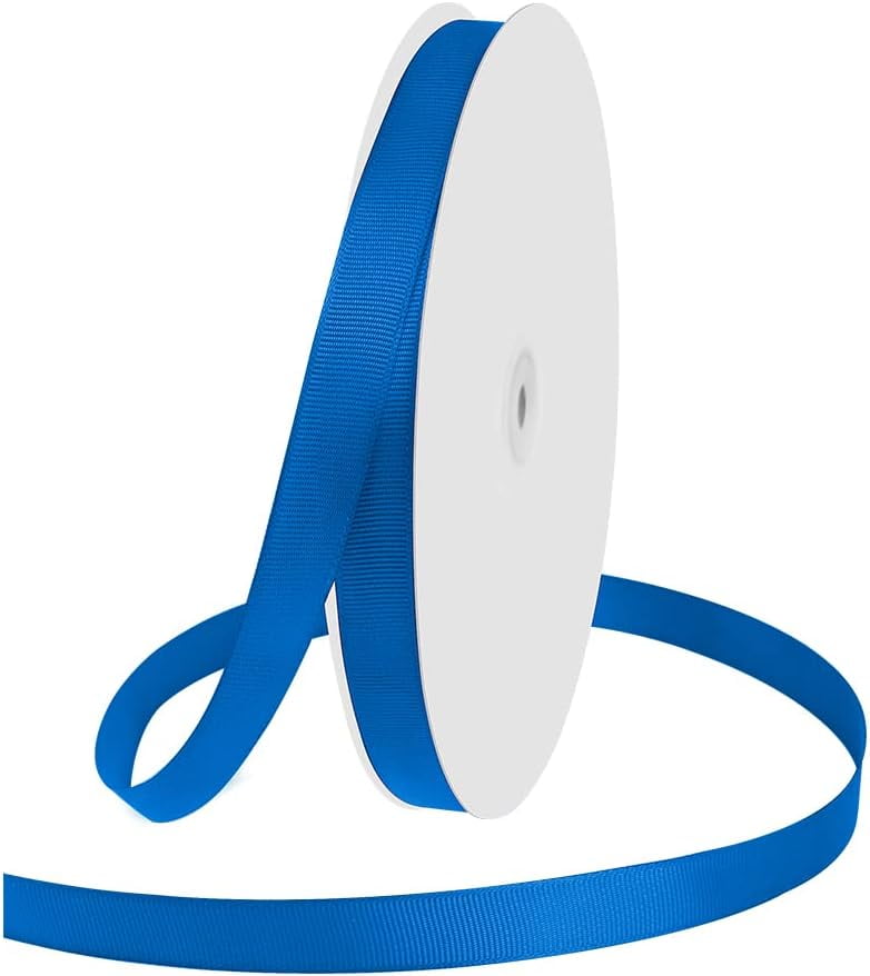 5/8" X 100 Yards Royal Blue Grosgrain Ribbon, Premium Grosgrain Ribbon ...