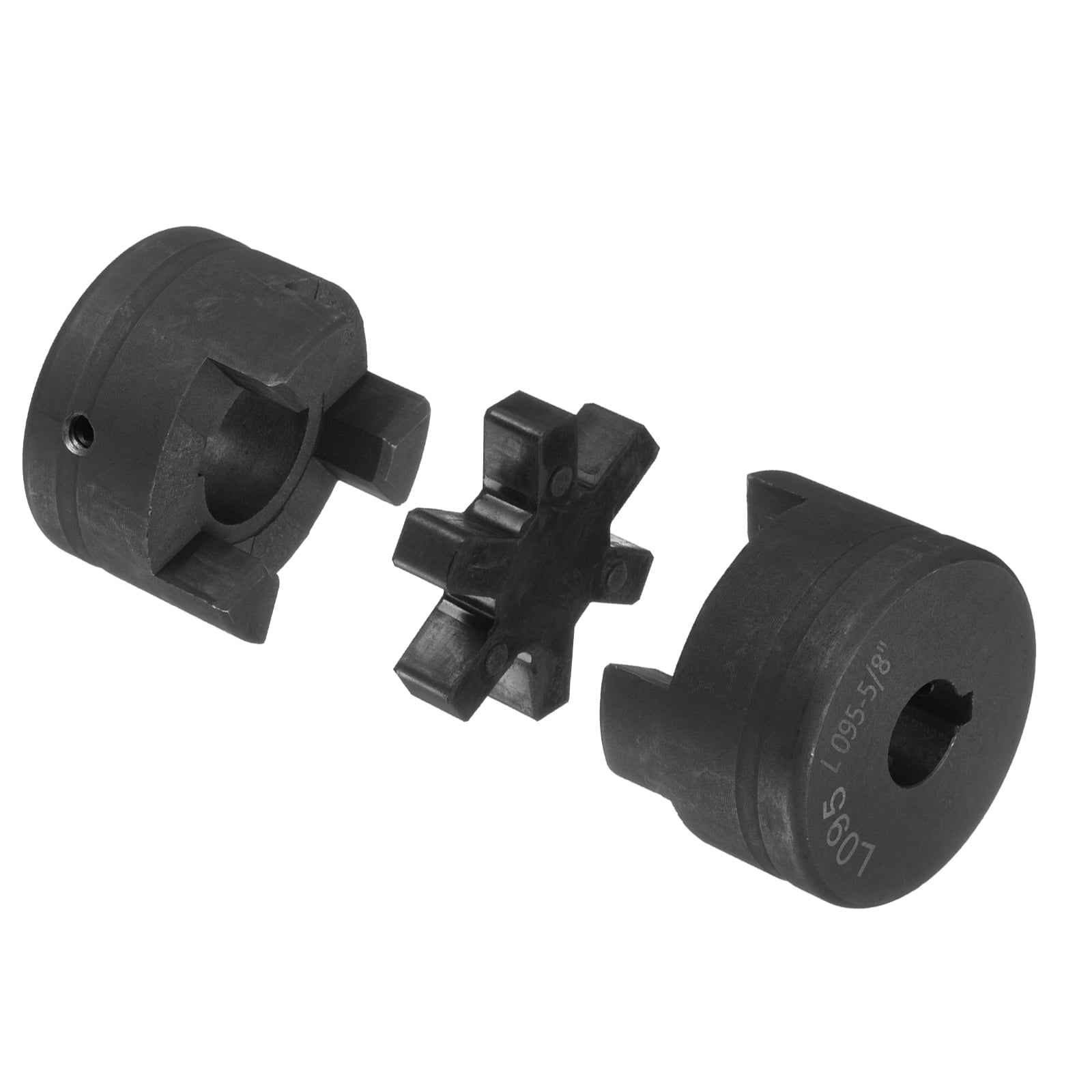 5/8 " to 1-1/8" L095 Flexible 3-Piece L-Jaw Coupling Coupler Set & Buna ...