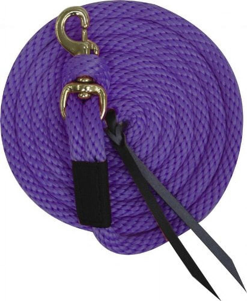 5/8" x 10' Poly Lead w/ Removable Brass Snap & Leather Ends - Walmart ...