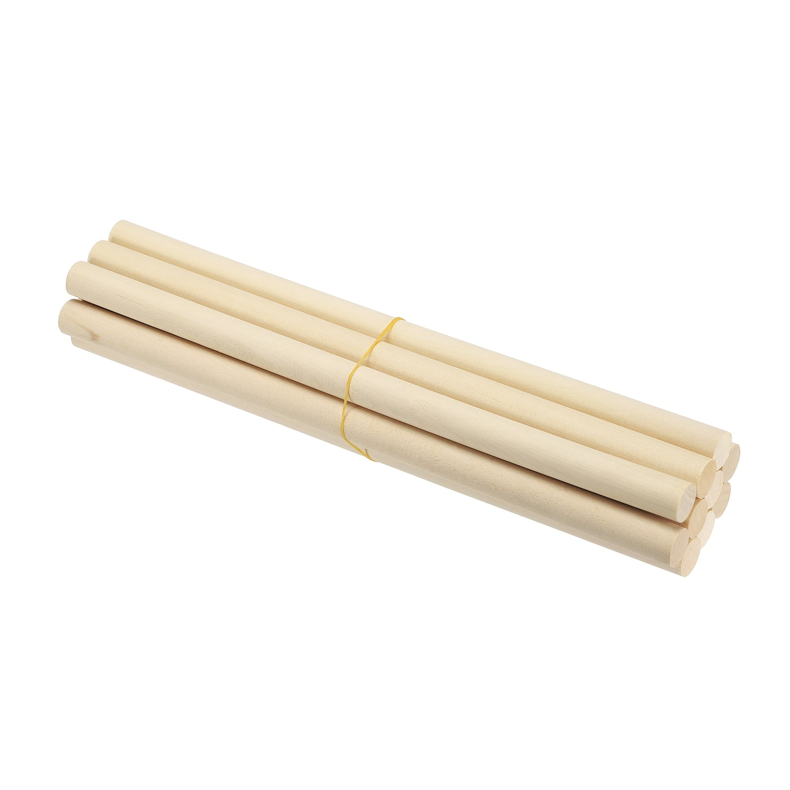 Uxcell Wooden Dowel Rod, Wood Dowels Unfinished Round Wood Sticks ...