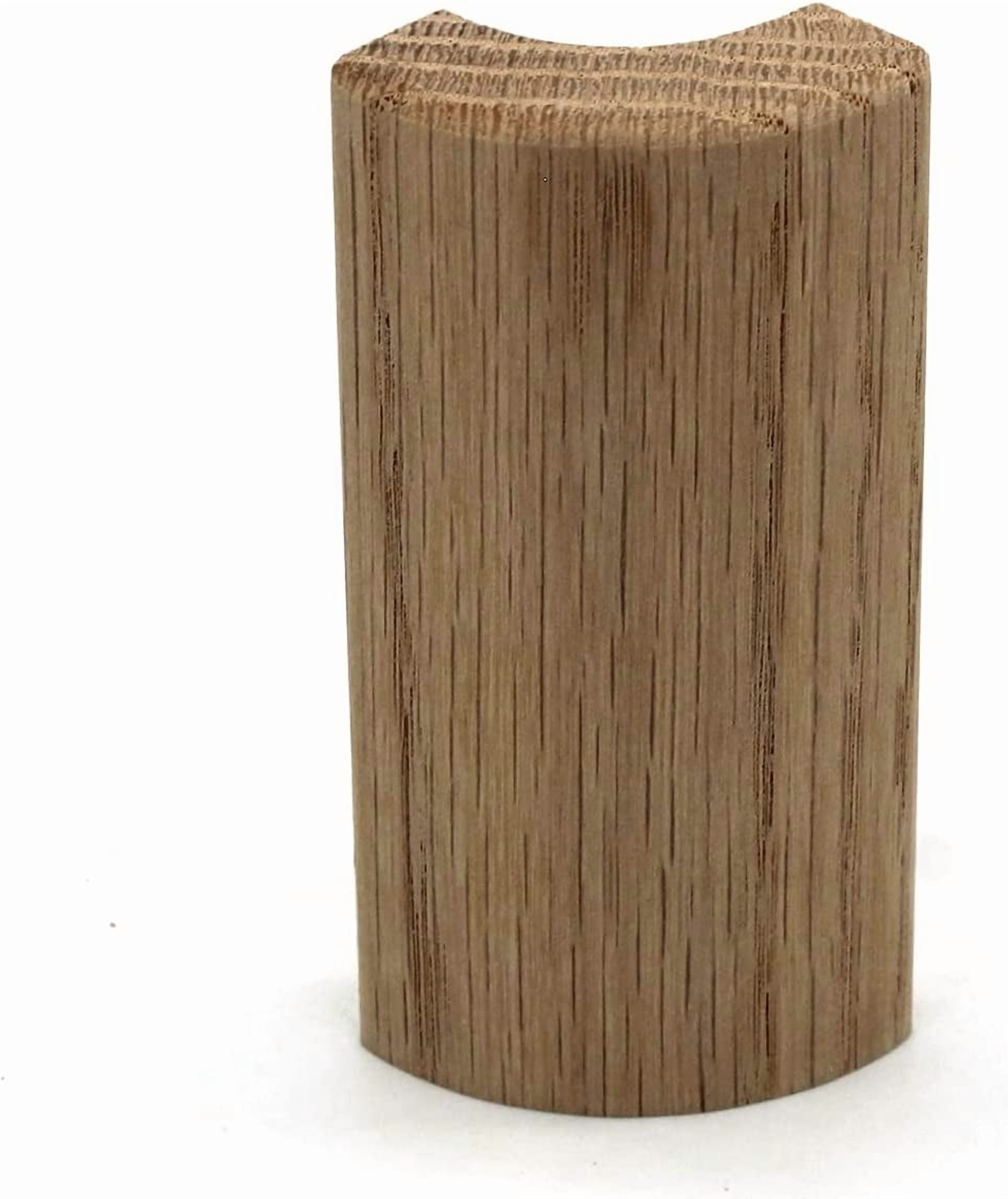 5/8" x 2" x 4" Red Oak Outside Radius Corner Base Block, Trim Molding ...