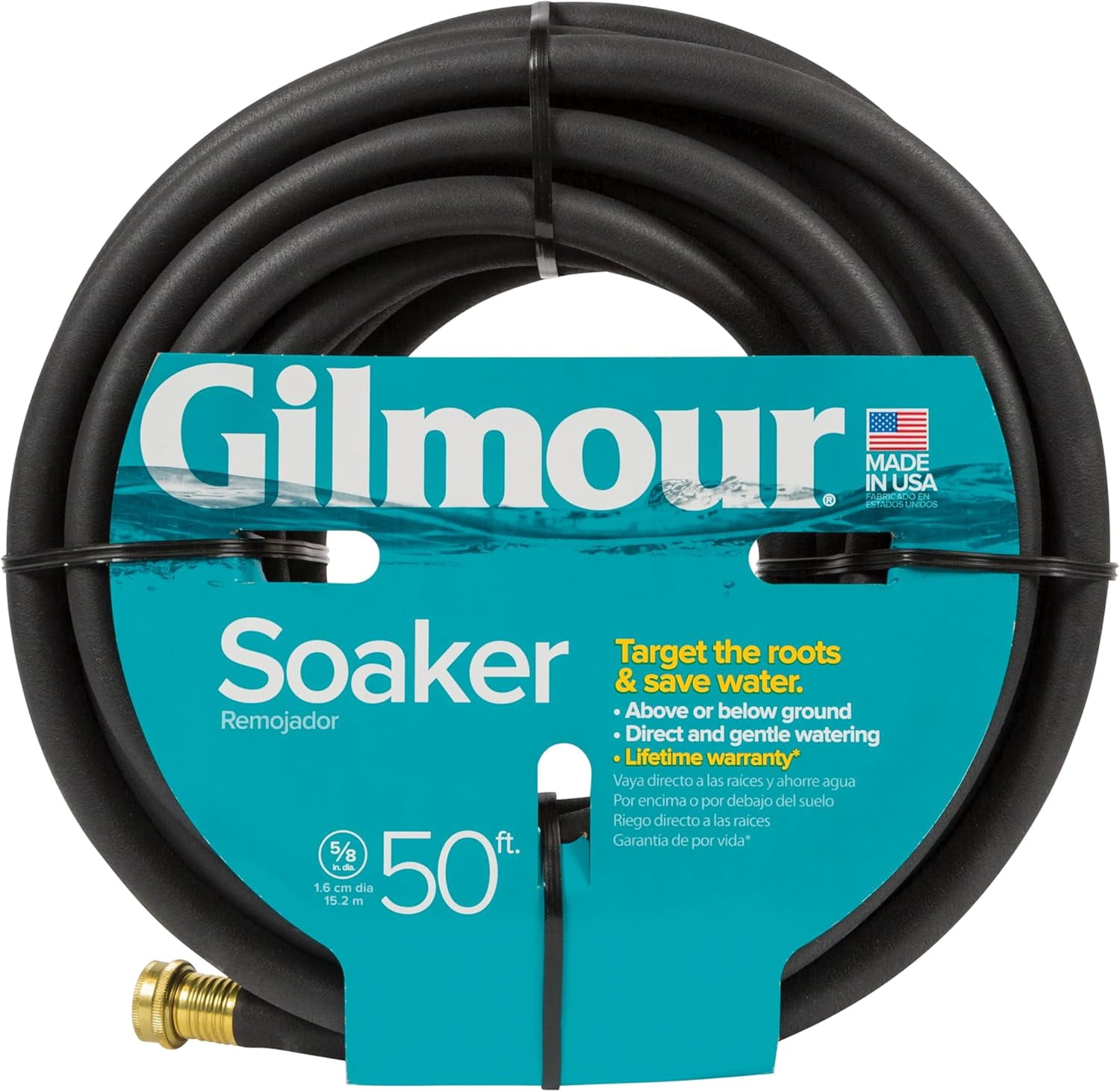 5/8" x 50' Round Weeper Soaker Hose for Garden Beds, Drip Irrigation ...