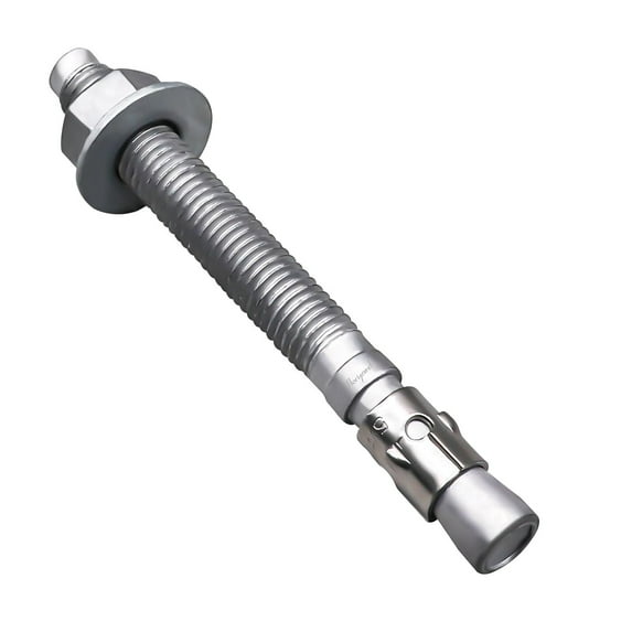 5/8 x 6 inch Wedge Anchor Galvanized Carbon Steel, Expansion Screw Bolt ...