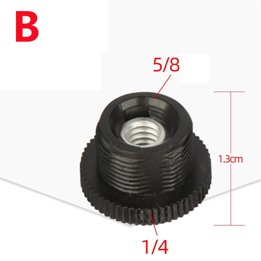 5/8Male To 3/8 /4Female Threaded Screw Mic Stand Clip Mount Adapter ...