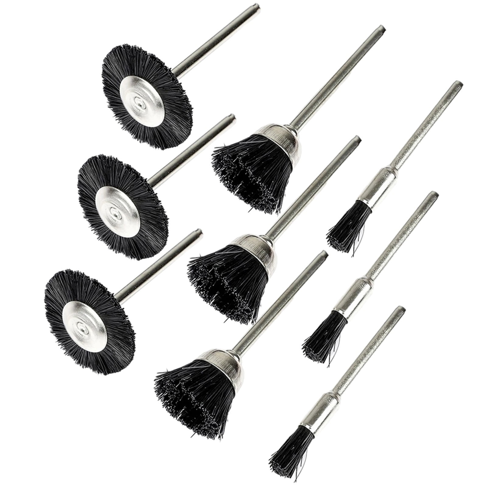 5-8mm Cup Brush Buffing Wheel Set CNC Polishing Tool Perfect Brand New ...