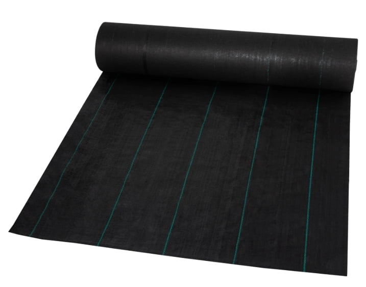 5.8oz Heavy Duty Landscape Fabric, 4ft x 100ft Weed Barrier Roll, Woven ...