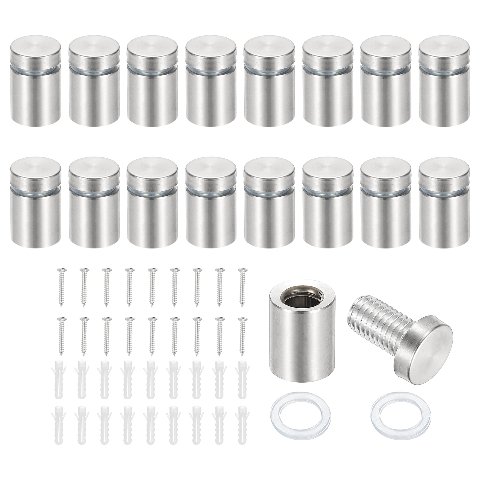 5/8x0.9" Standoff Screws, 16 Pack Stainless Steel Stand Off Wall Mounts ...