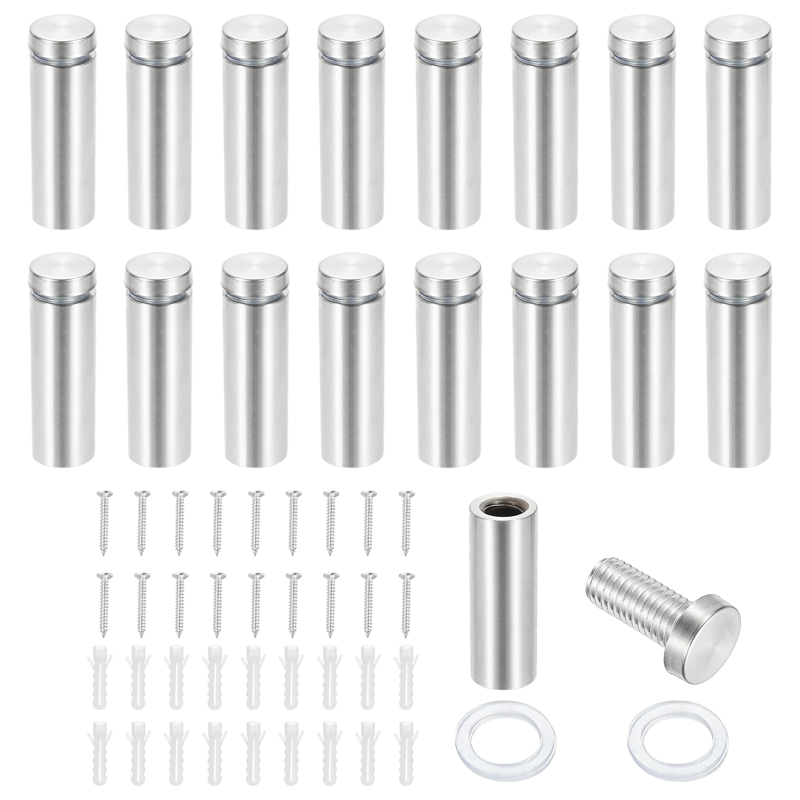 5/8x2" Standoff Screws, 16 Pack Stainless Steel Stand Off Wall Mounts ...