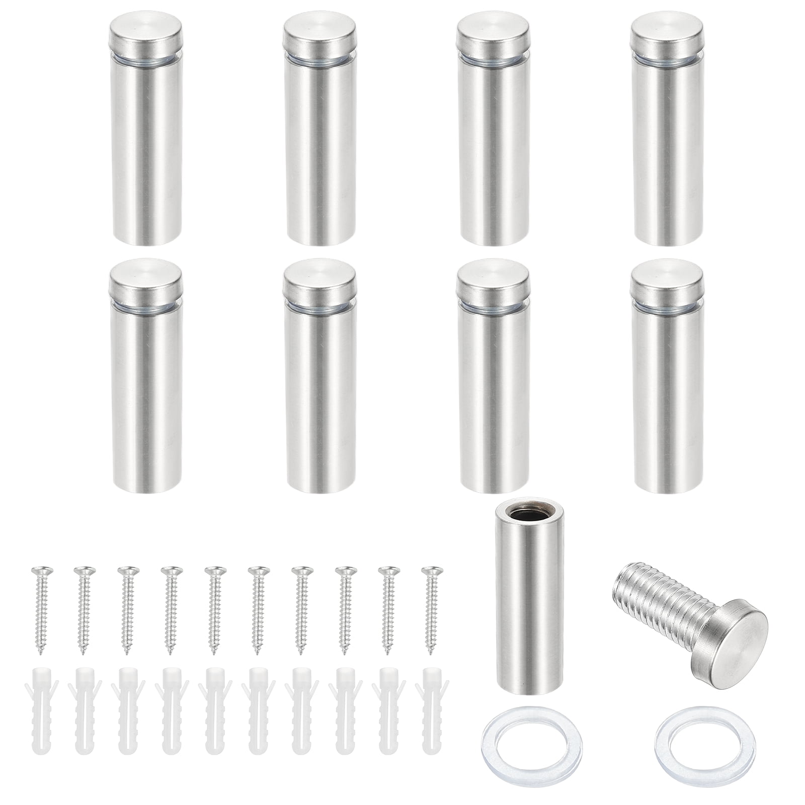 5/8x2" Standoff Screws, 8 Pack Stainless Steel Stand Off Wall Mounts ...