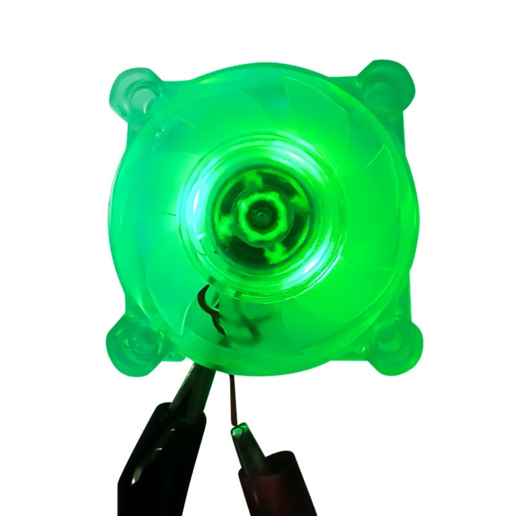 5/9/12V Cooling Fan Clear Frame 4010 Brushless Cooling Fans with Light ...