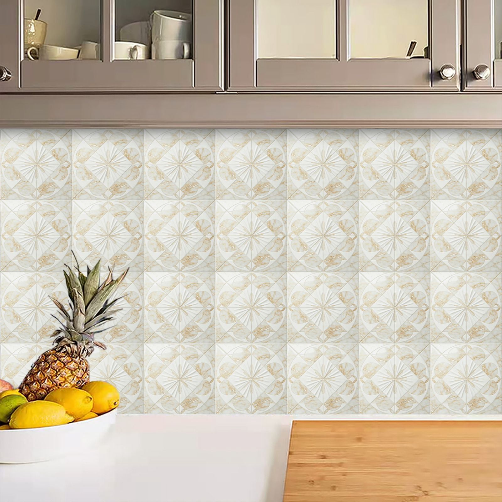 5.9*5.9 Inch Vintage Geometric Splicing Peel and Stick Wall Decals ...