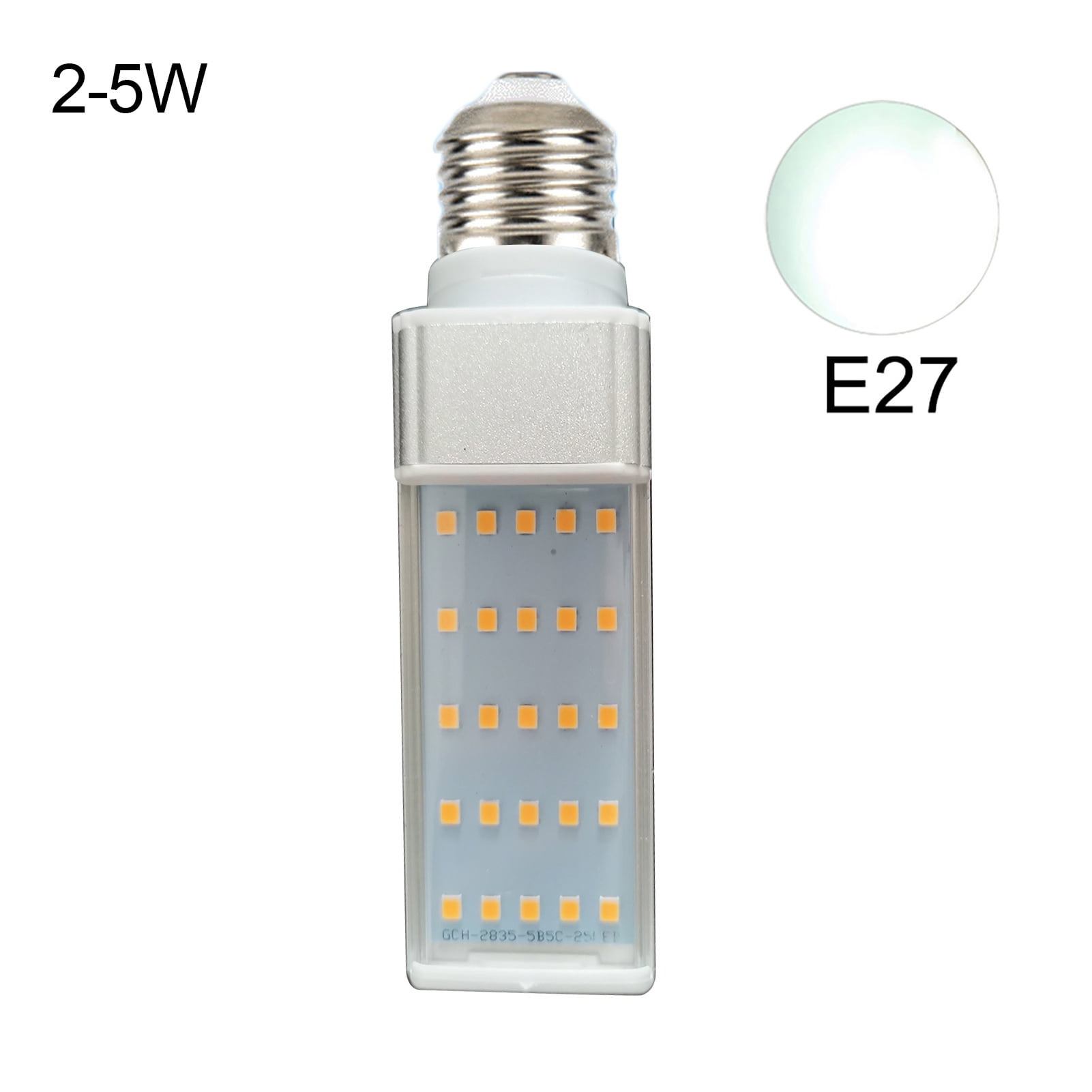 5/9/7W E27/G24/G23 2700/6500K 2835 Horizontal Plug Lamp LED Corn Bulb ...