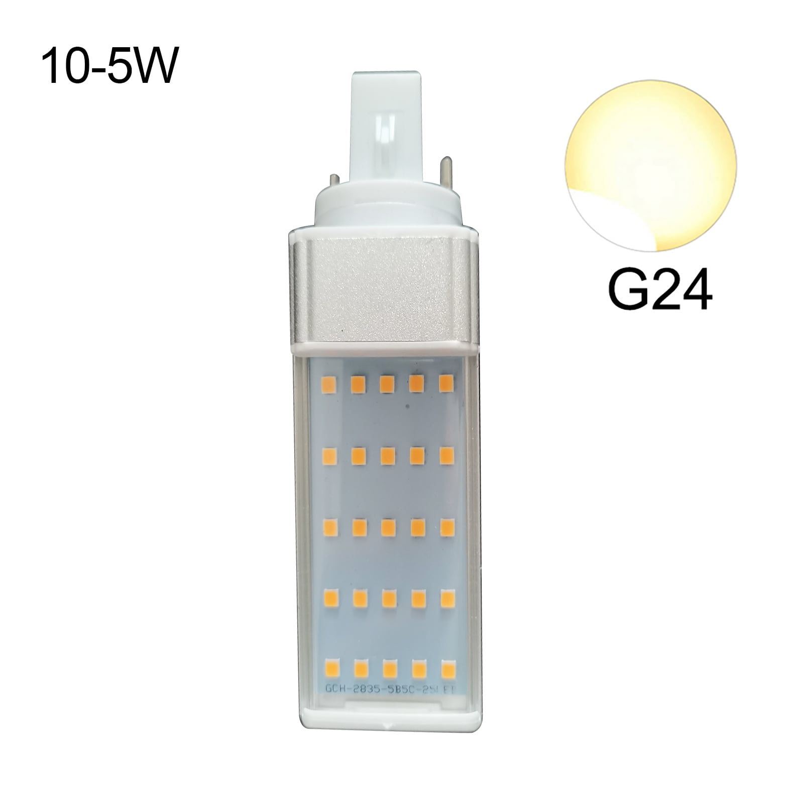5/9/7W E27/G24/G23 2700/6500K 2835 Horizontal Plug Lamp LED Corn Bulb ...