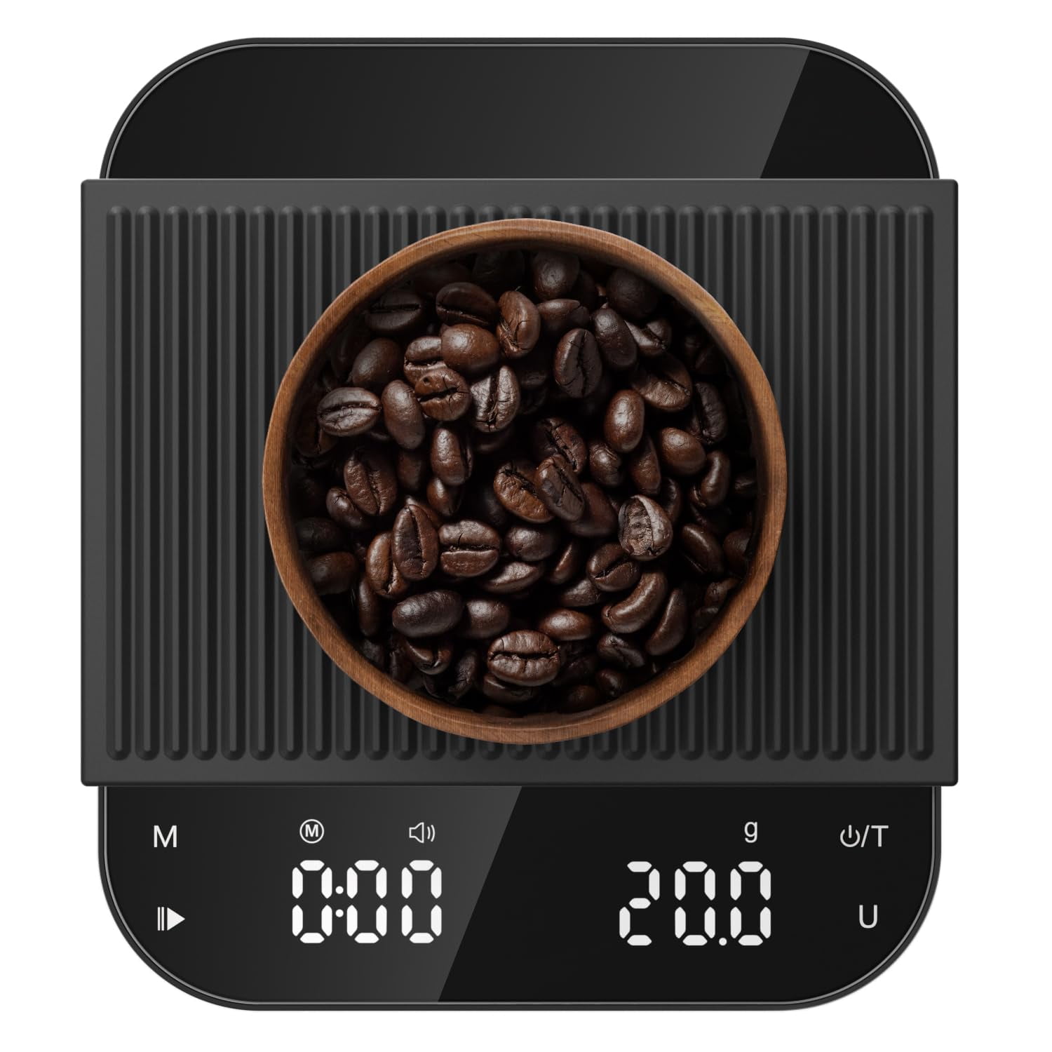 5.9" Coffee Scale, Rechargeable Coffee Scale with Timer, 3kg/0.1g Accuracy for Pour Over and ...
