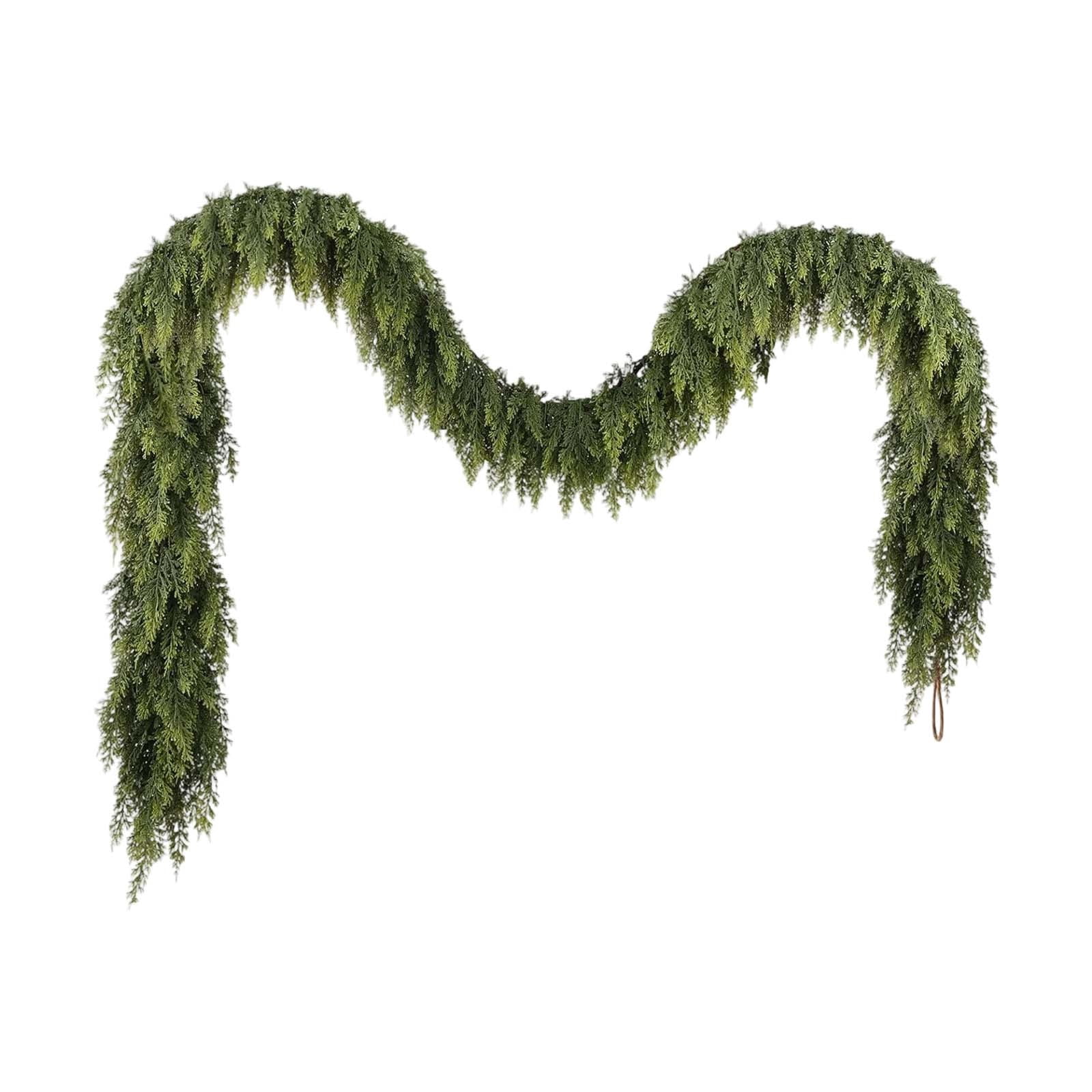 5.9 Ft Artificial Norfolk Pine Garlands, Real Touch Winter Pine Garland ...
