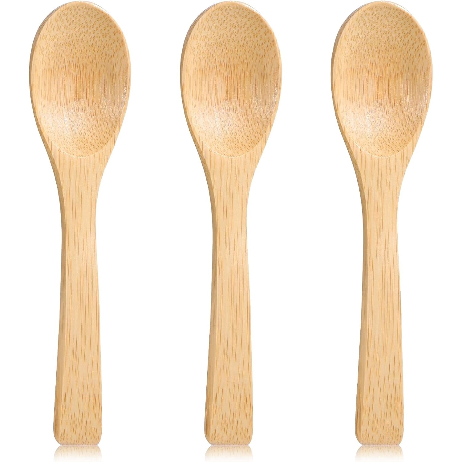 5.9 Inch Bamboo Spoons, Small Wooden Spoons for Condiments, Spices ...