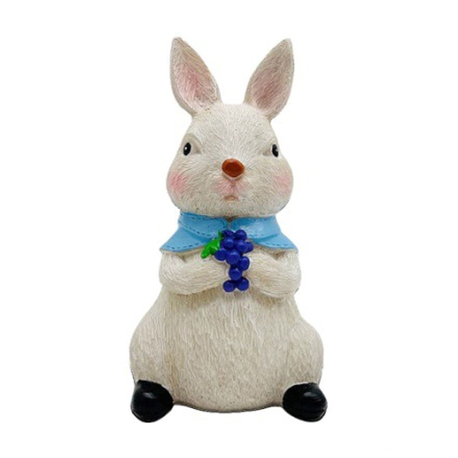 5.9 Inch Cartoon Resin Bunnies Easter Bunny Resin Decor Set - Whimsical ...