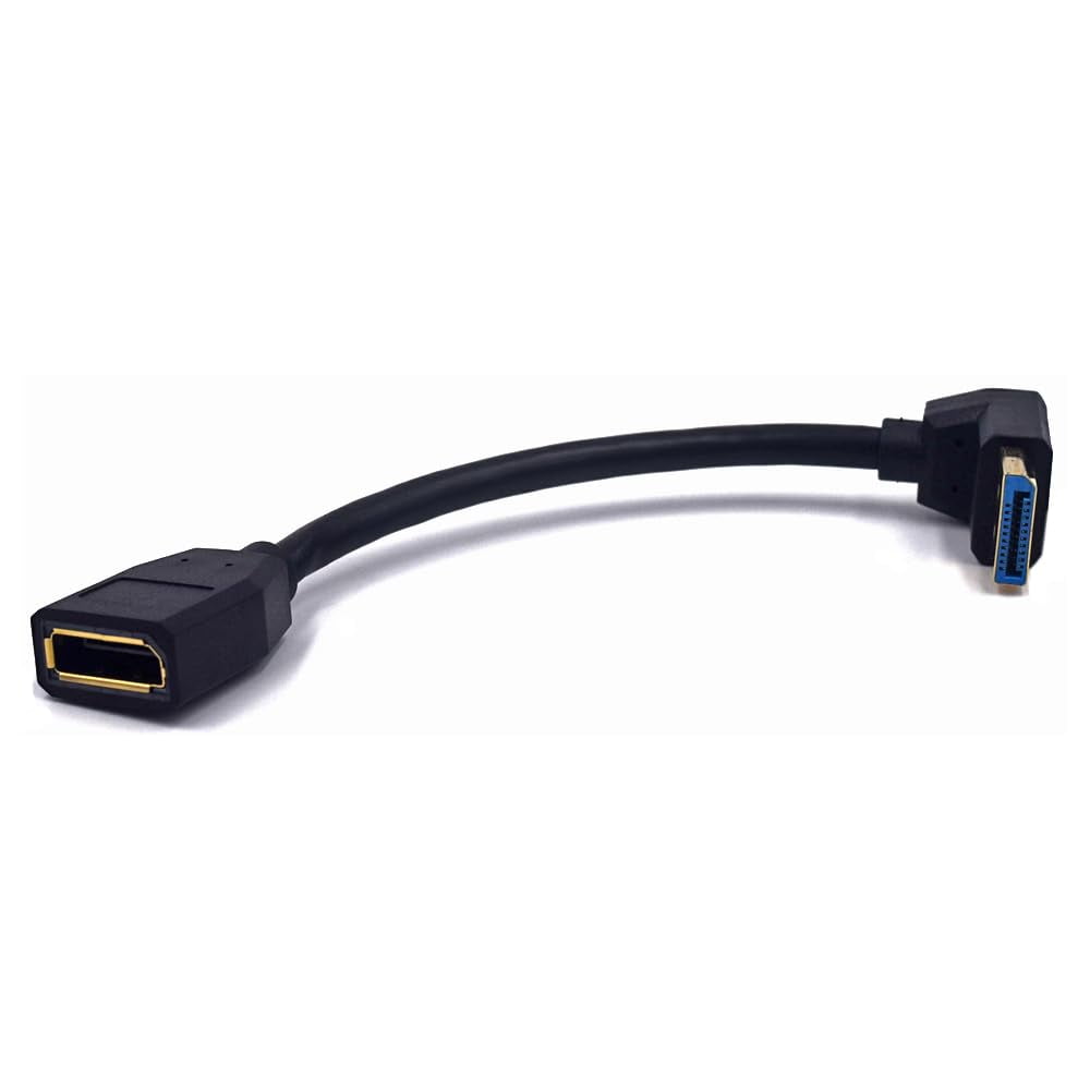 5.9 Inch DisplayPort 8K Extension Cable, 90 Degree Up Angle DP 1.4 ...