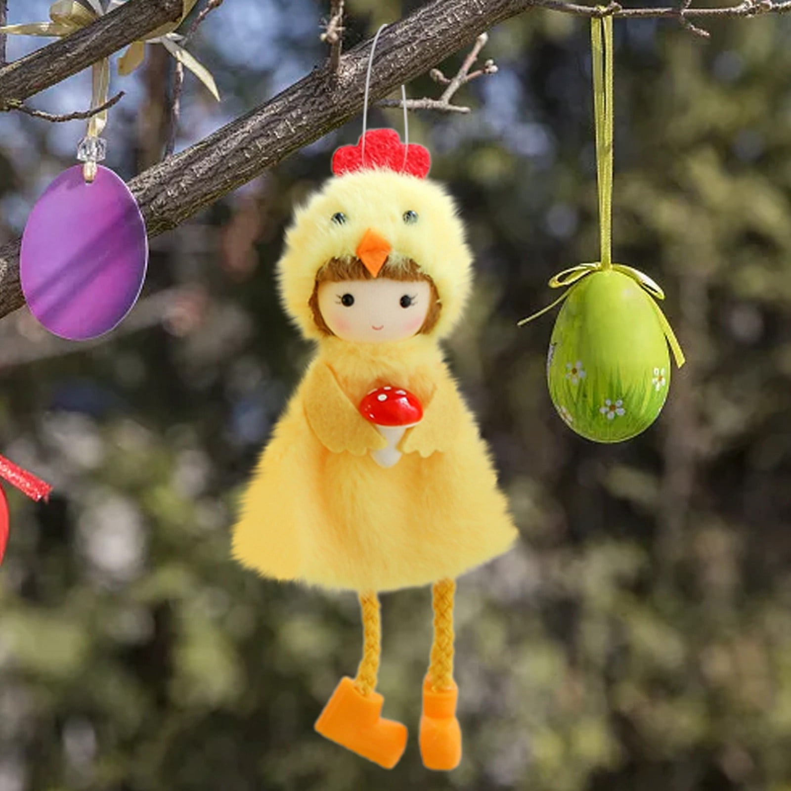 5.9 - Inch Easter Chick Angel Doll Hanging Ornament - Ideal for Spring ...