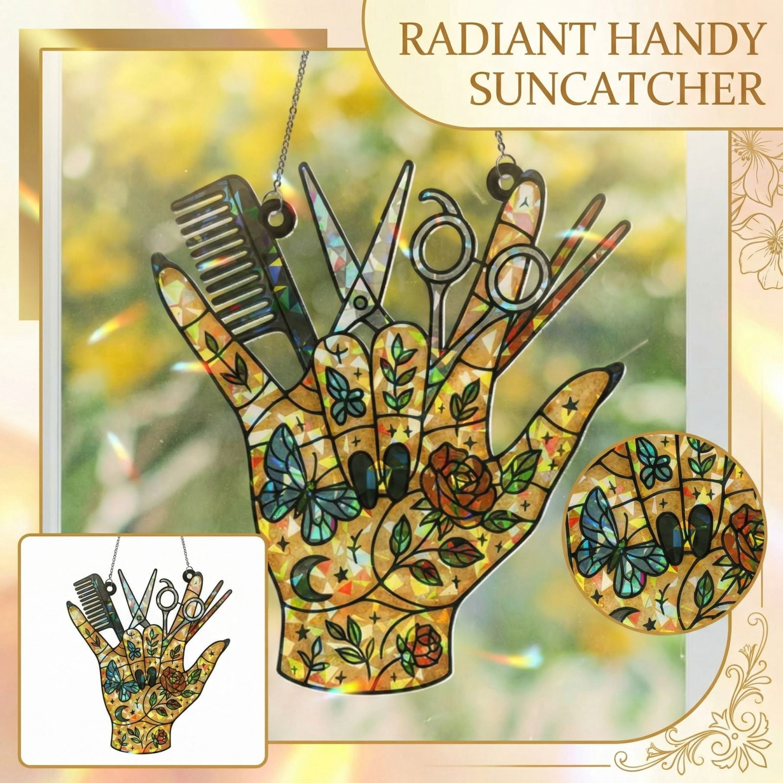 5.9 Inch Hand Gesture Acrylic Wall Hanging Pendant Modern Art Decor for ...