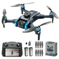 5.9-Inch Large-Screen GPS RC Drone With HD Dual Cameras, Auto Return, 4 ...