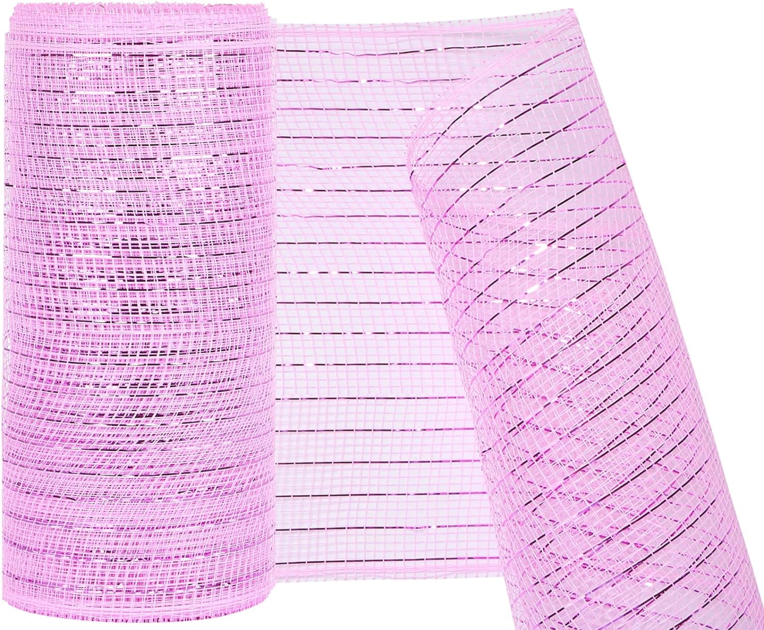 5.9 Inch x 30 Feet Decor Mesh Ribbon with Metallic Foil, Deco Mesh ...