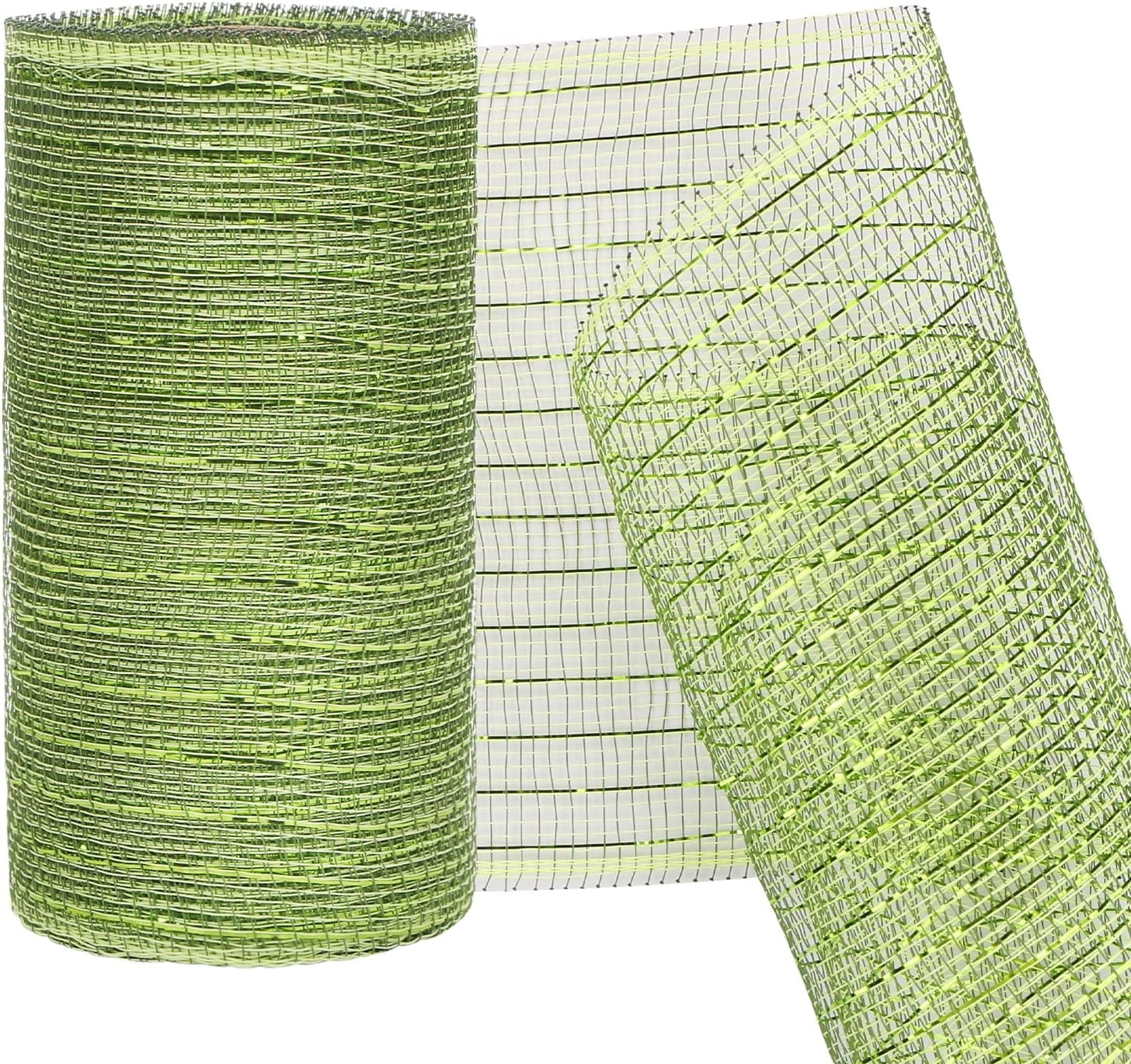 5.9 Inch x 30 Feet Decor Mesh Ribbon with Metallic Foil, Deco Mesh ...