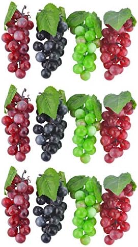 5.9 Inches Artificial Grapes Cluster Rubber Frosted Grape Bundles ...